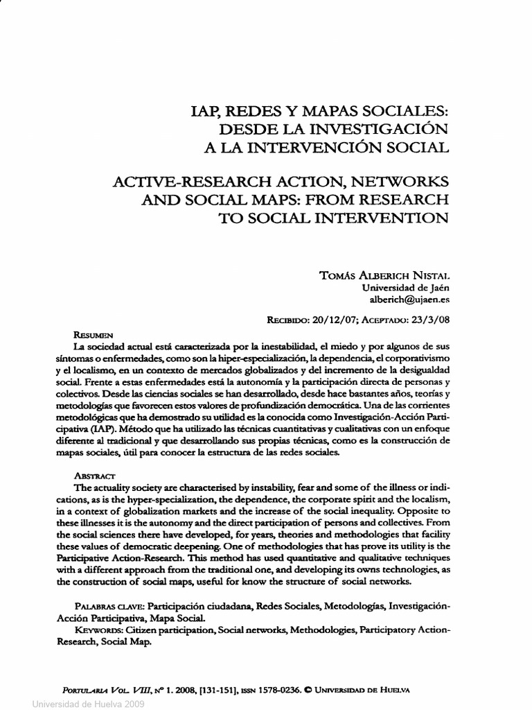 Redes y Mapas Sociales | PDF | Teoría | Dialéctico