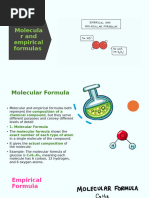 Empirical and Molecular Formula Calculations | PDF | Mole (Unit ...
