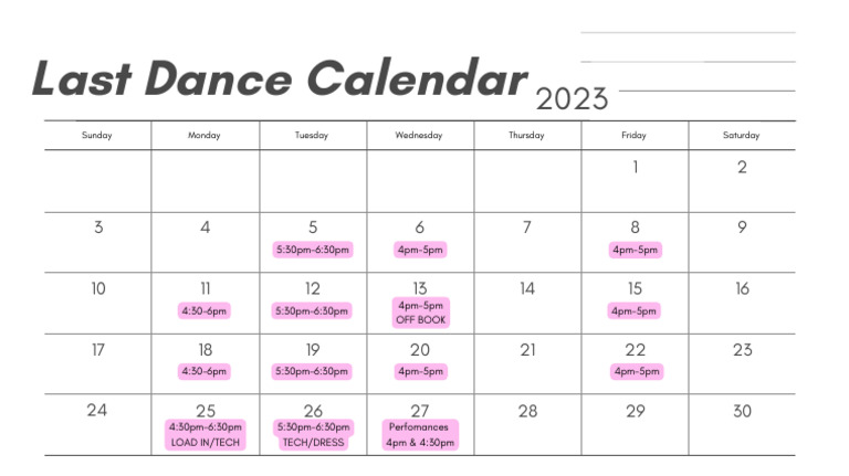 LD Calendar | PDF