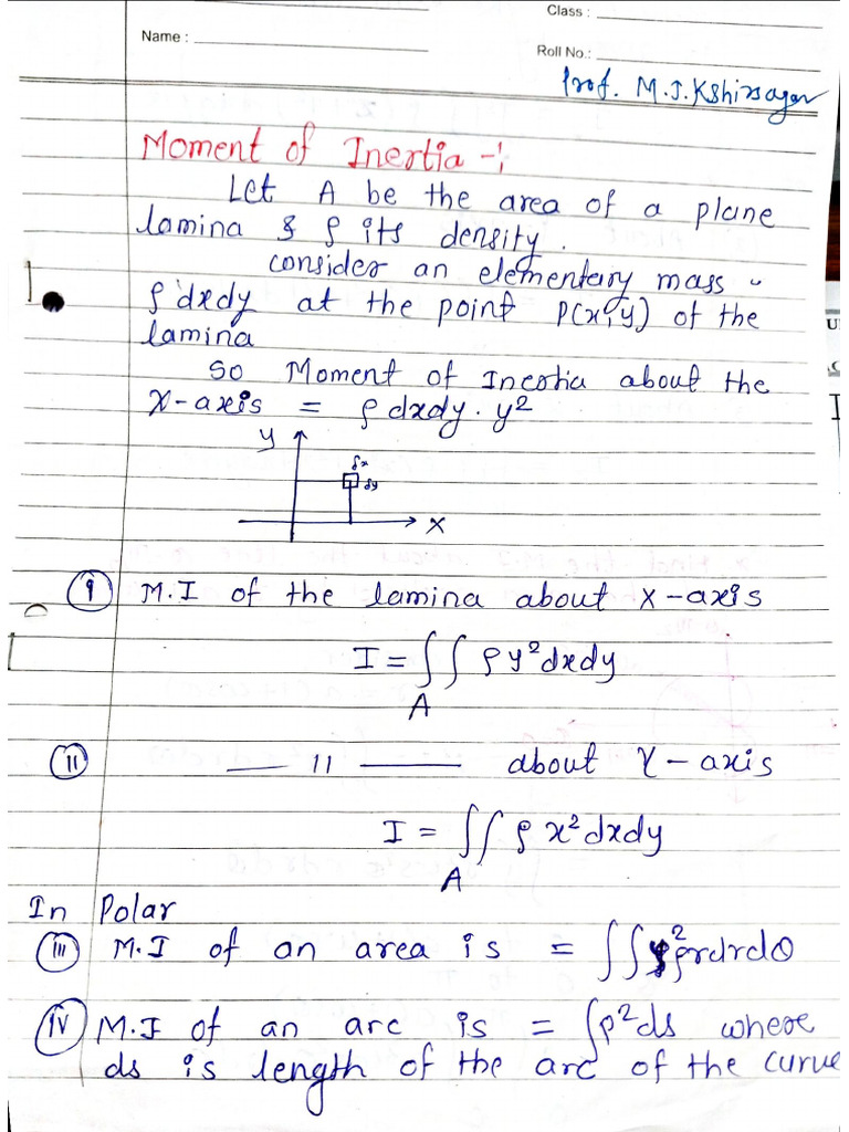 Moment of Inertia | PDF
