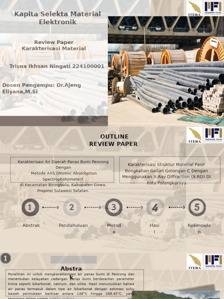 Review Paper I / Karakterisasi Material / Trisna Ikhsan Ningati | PDF
