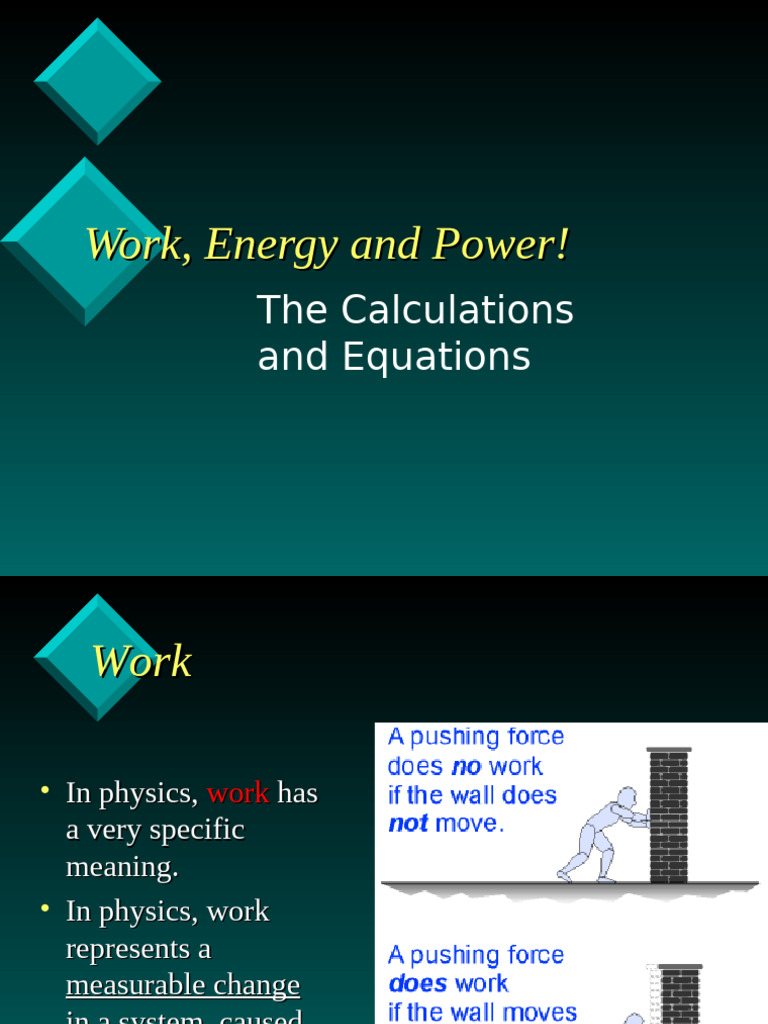 Work, Energy, Power, and Torque Concepts | PDF | Force | Torque