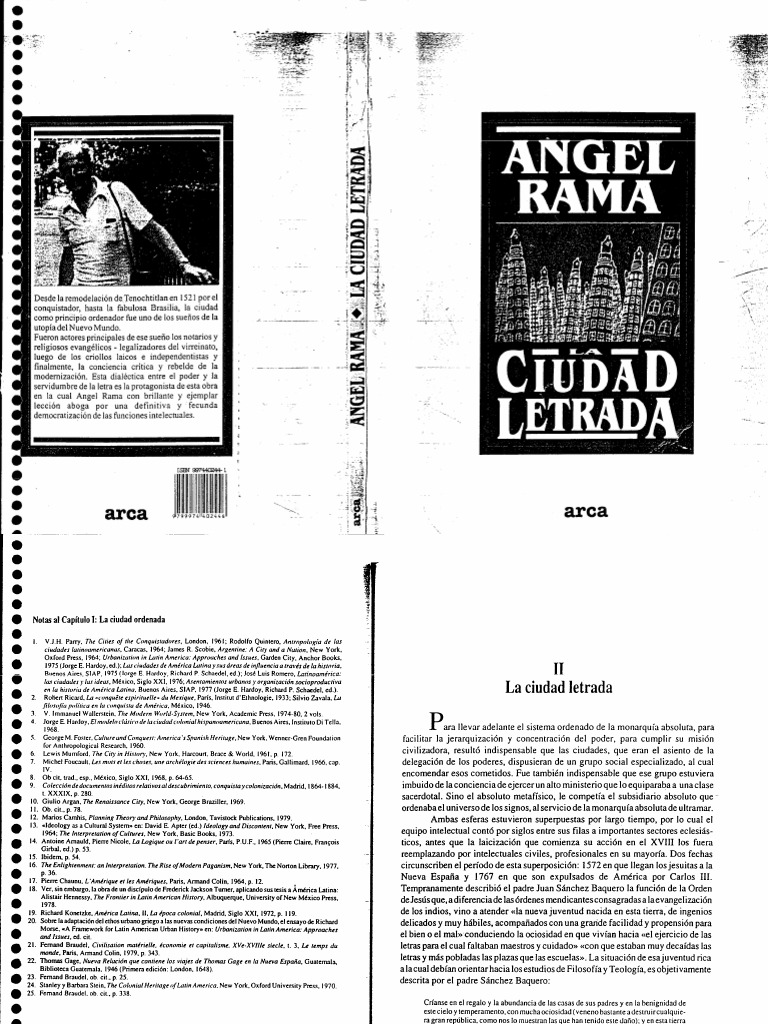 Ciudad Letrada de Angel Rama | PDF