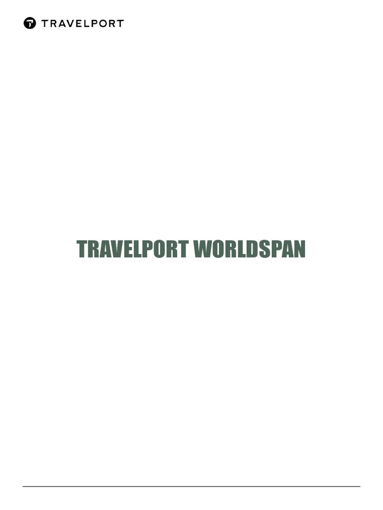 Travelport Worldspan Car Quick Reference Guide | PDF