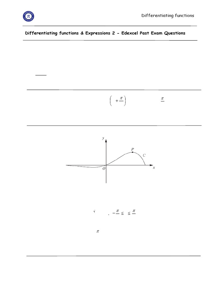 Differentiating Functions 2 | PDF | Equations | Tangent