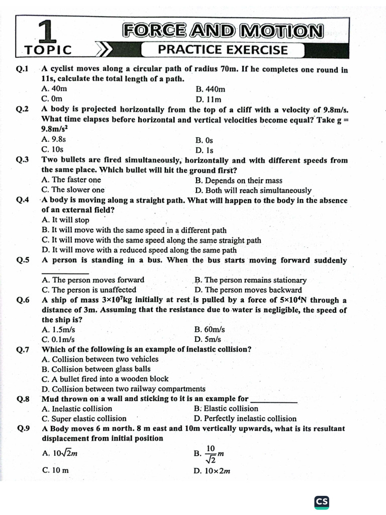 Force & Motion | PDF