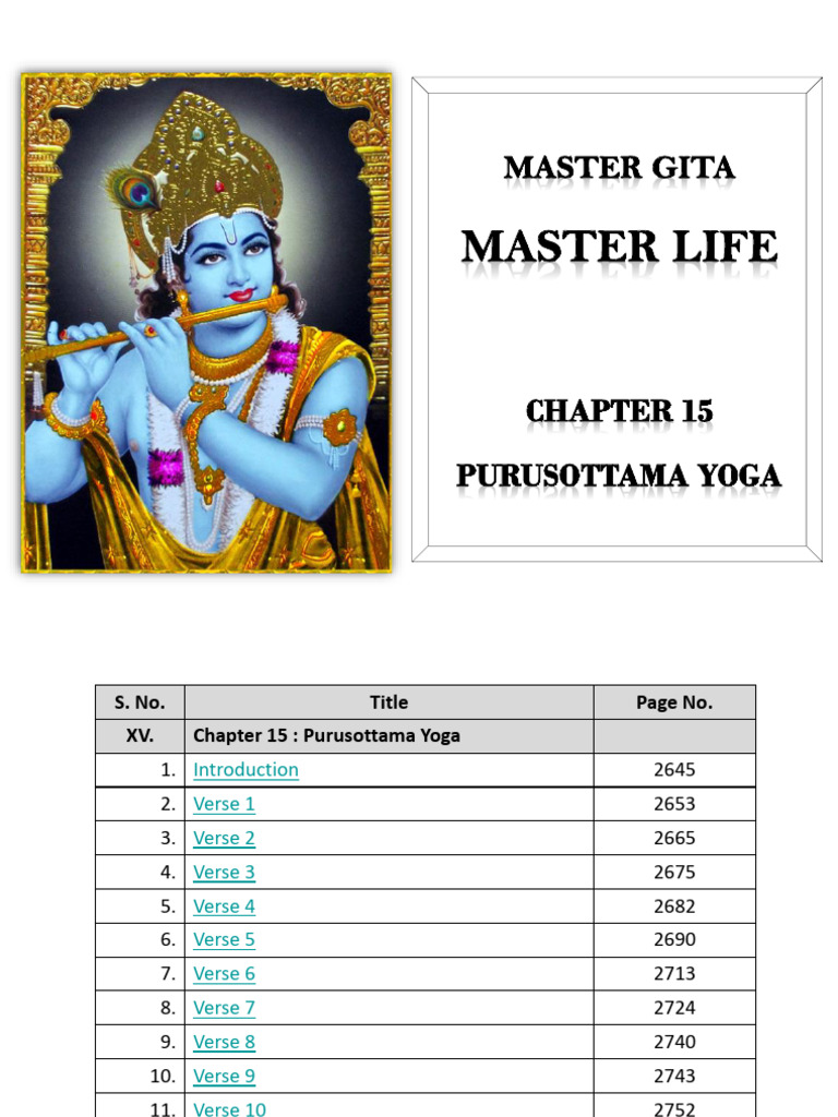 16 Master Gita Chapter 15 | PDF | Brahman | Bhagavad Gita