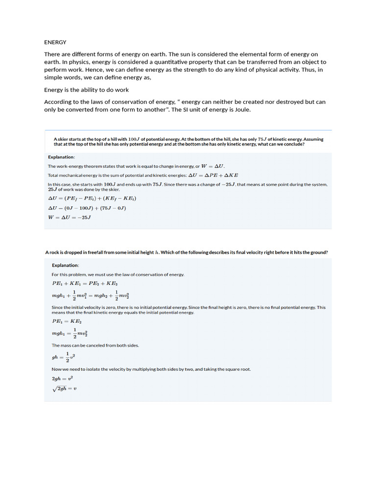ENERGY | PDF