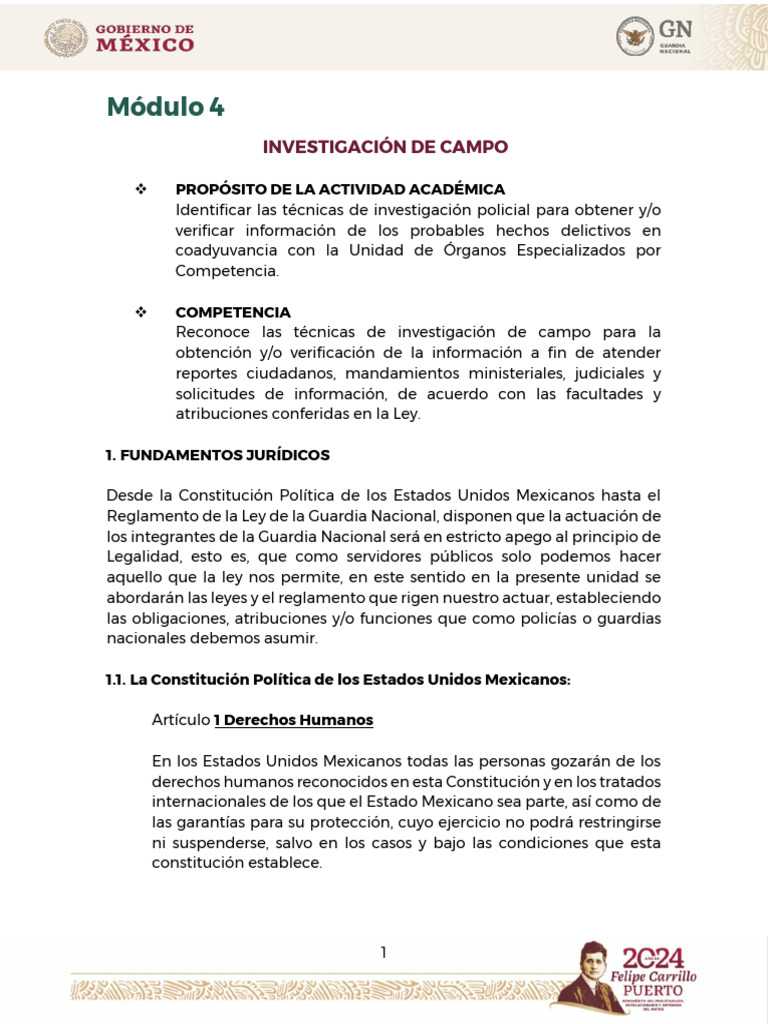 Lectura Digital T1 M4 | PDF | Policía | Detención (encarcelamiento)