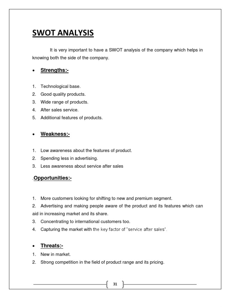 Swot Analysis: Strengths | PDF | Questionnaire | Survey Methodology