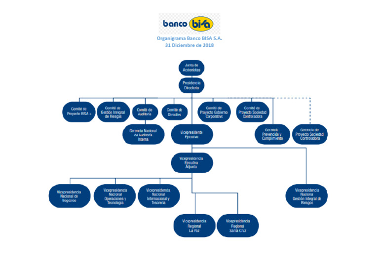 Organigrama Banco Bisa Pdf