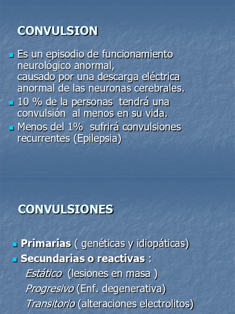 CONVULSIONES | PDF | Epilepsia | Enfermedades y trastornos