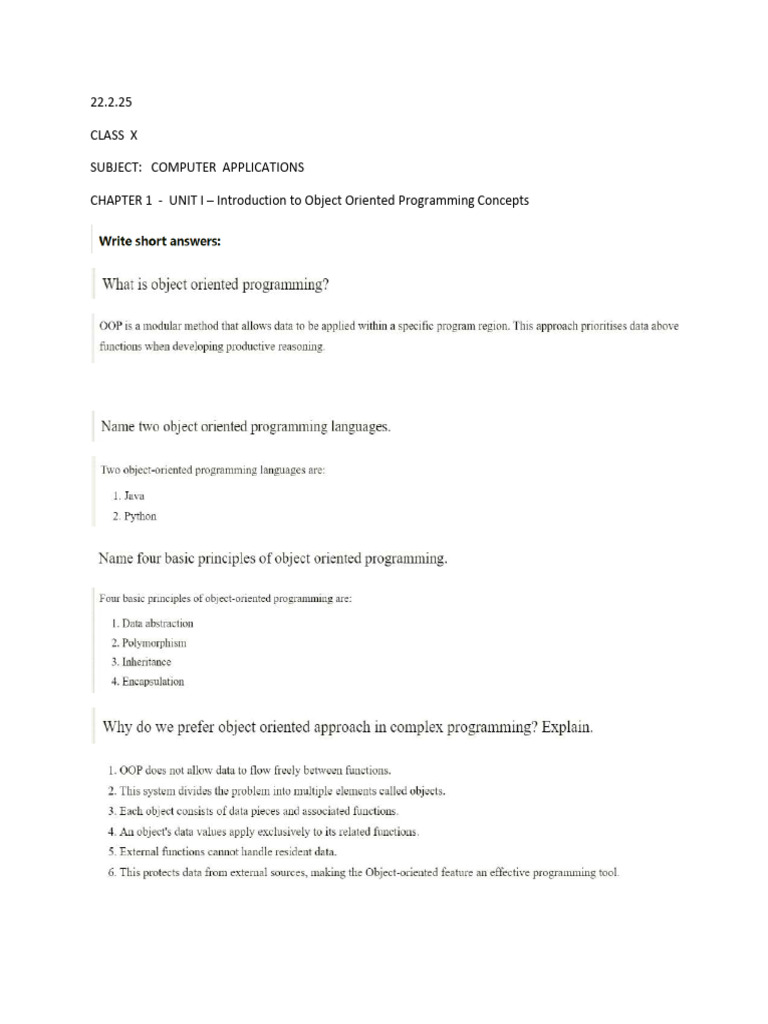 Computer Applications for Class X | PDF