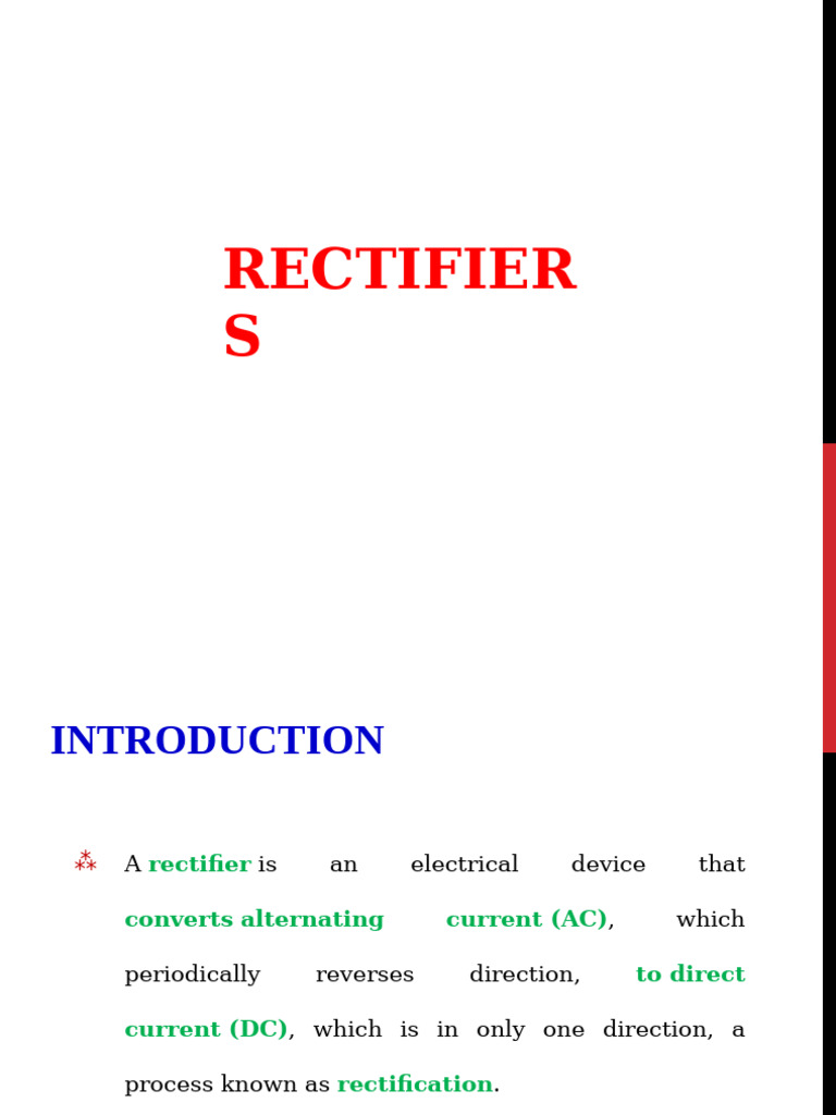 Rectifier | PDF