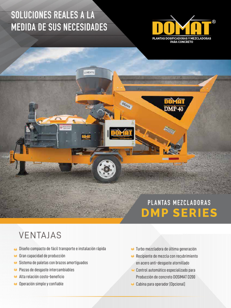 Domat DMP Series | PDF | Hormigón