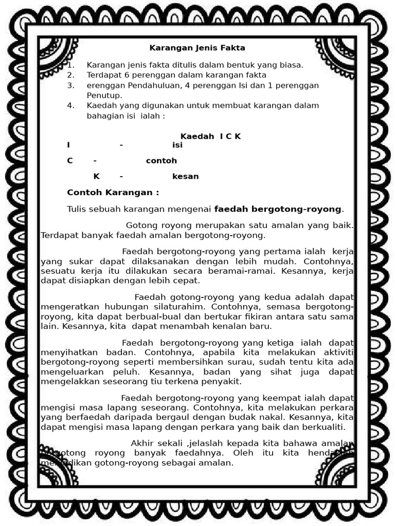 Karangan Fakta | PDF