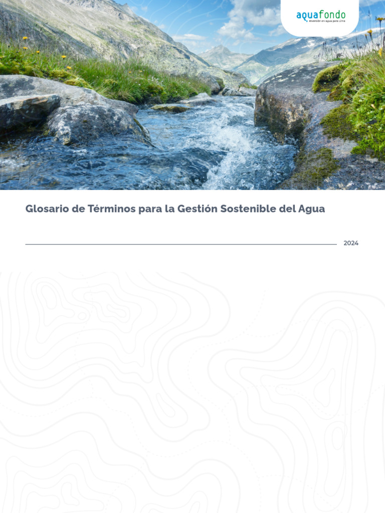 Gestion Del Agua Pdf Agua Entorno Natural
