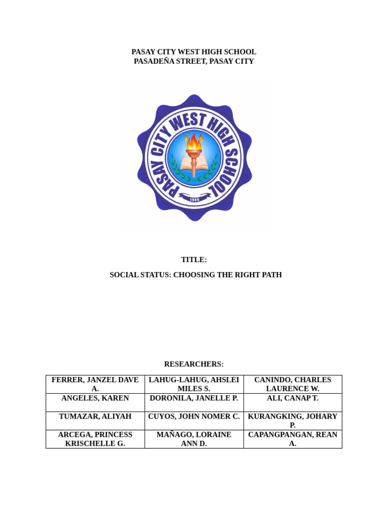 Difficulties of Choosing A Shs Strand | PDF | Survey Methodology ...