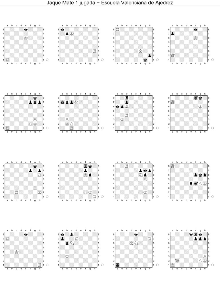 Jaque Mate en 1 Jugada | PDF