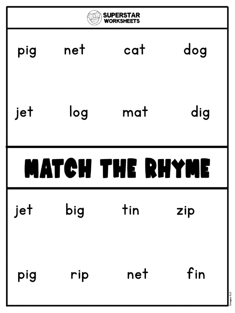 Match The Rhyme 2 | PDF