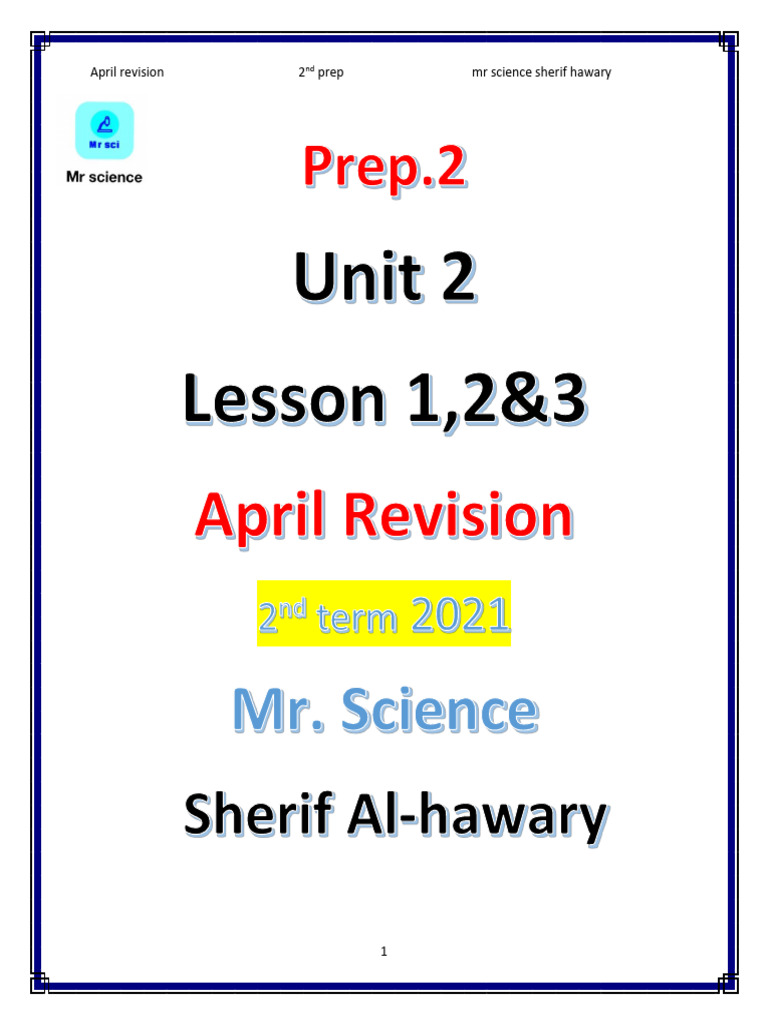 Science Prep 2nd Term Revision Guide | PDF | Light | Sound
