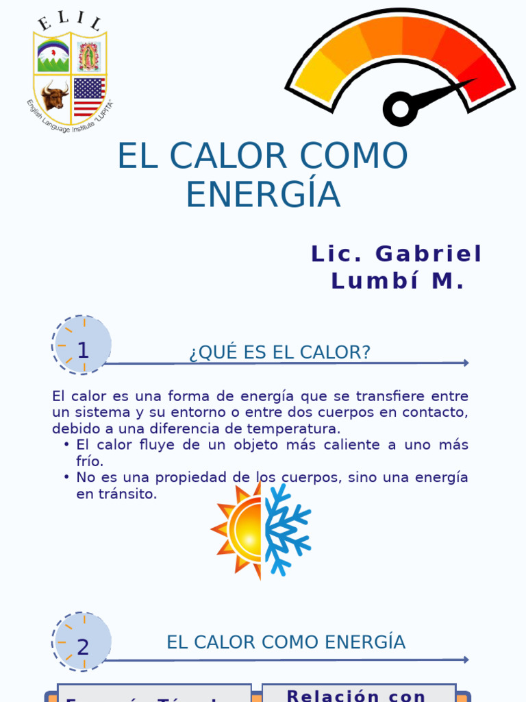 El Calor Como Energía | PDF | Temperatura | Calor