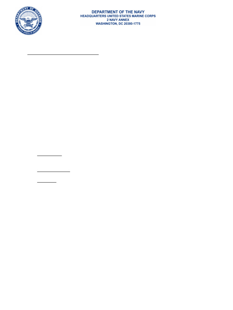 MCO 1650.47 | PDF | Non Commissioned Officer | United States Department ...