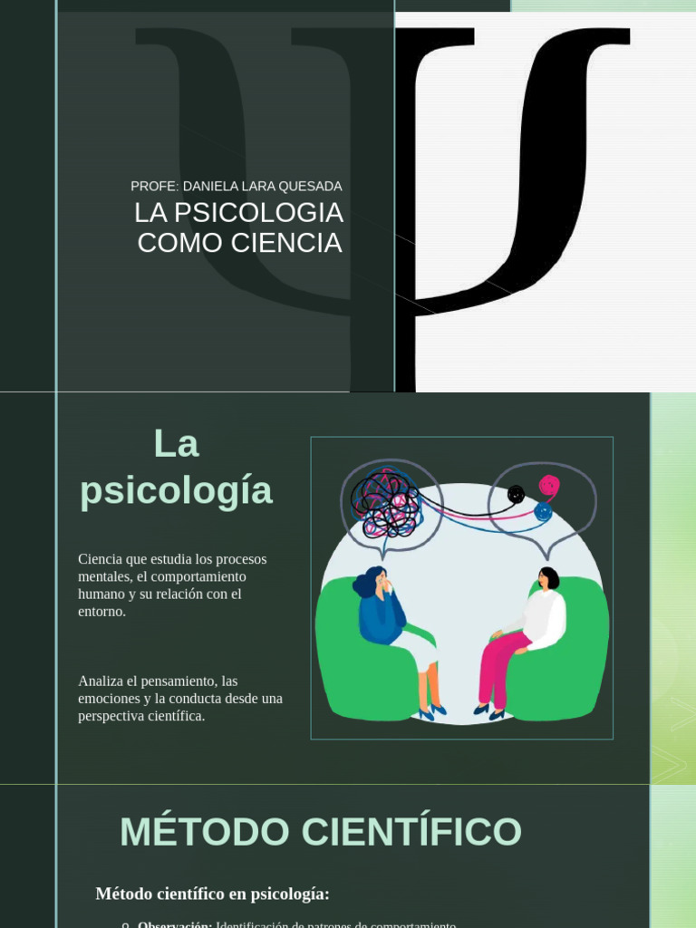 La Psicologia Como Ciencia | PDF | Sicología | Comportamiento