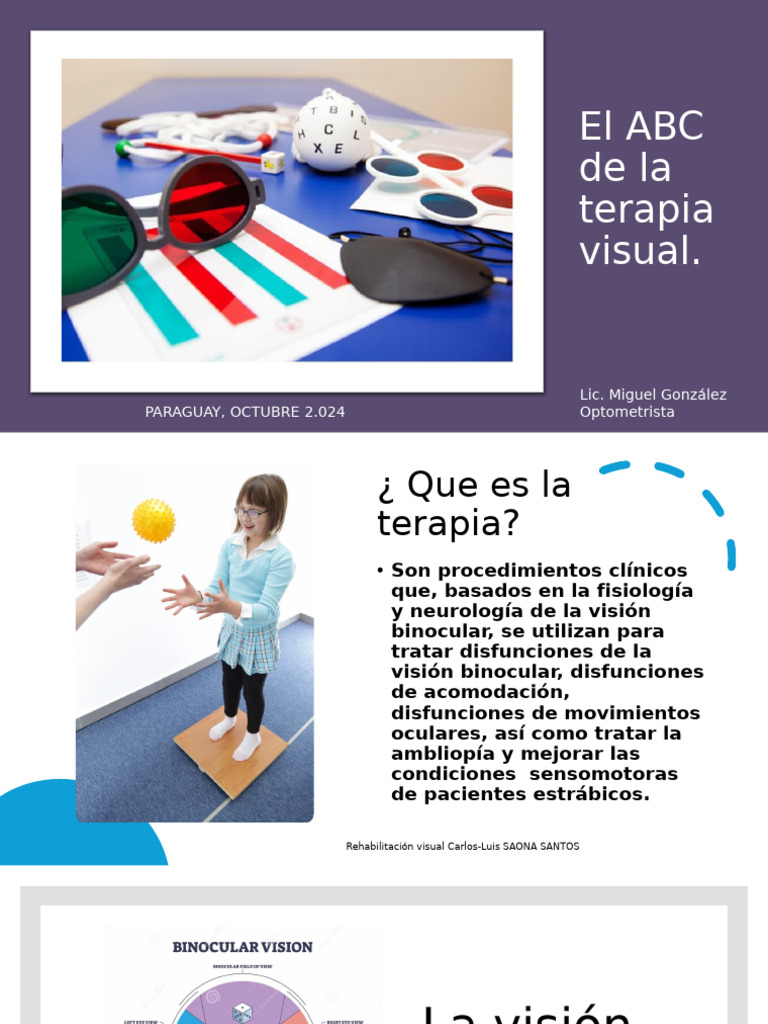 El ABC de La Terapia Visual | PDF | Medicina CLINICA | Sistema nervioso