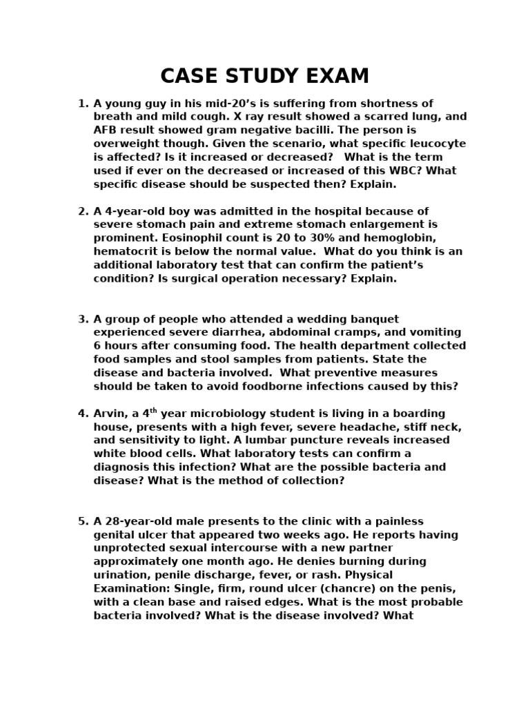 Case Study Exam | PDF