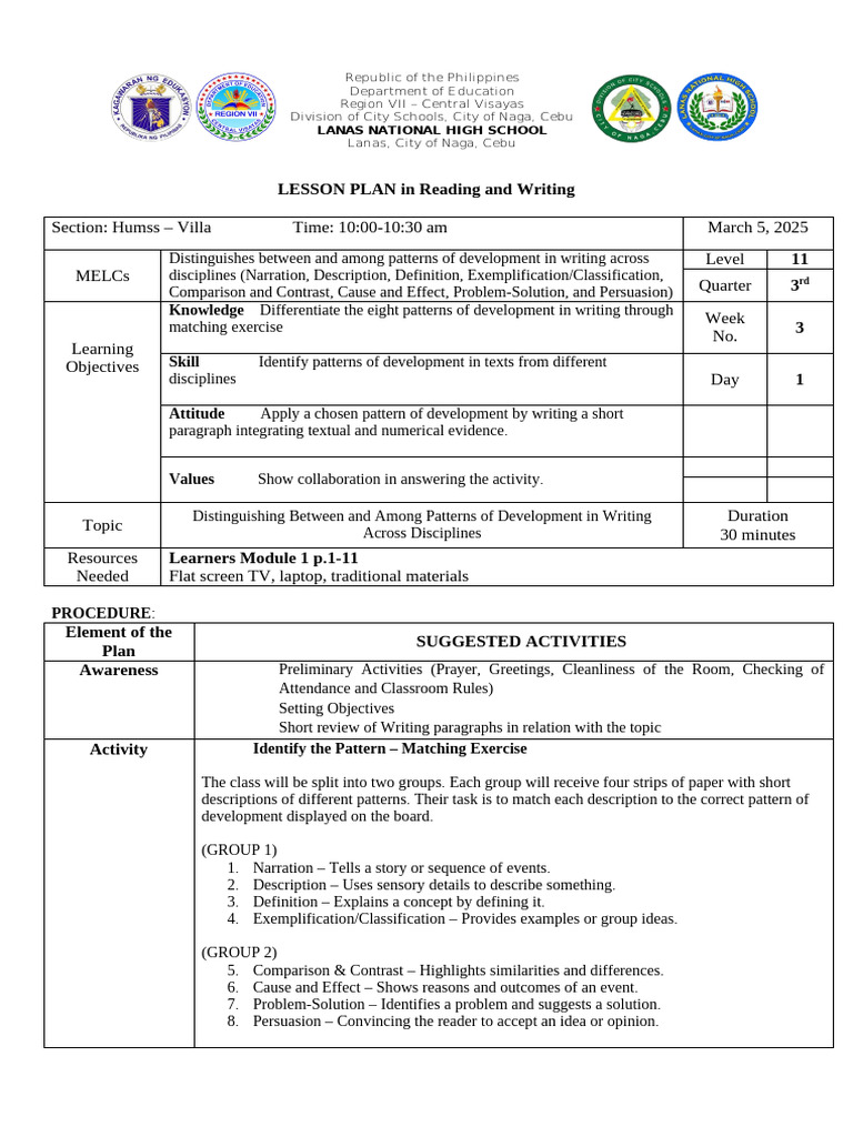 Reading and Writing 11 - DLP | PDF | Thought | Cognitive Science