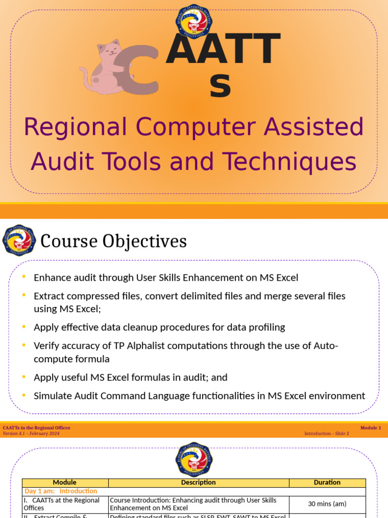 RCAATTs - Introduction To CAATTs For Excel Users | PDF | Microsoft Excel | Audit