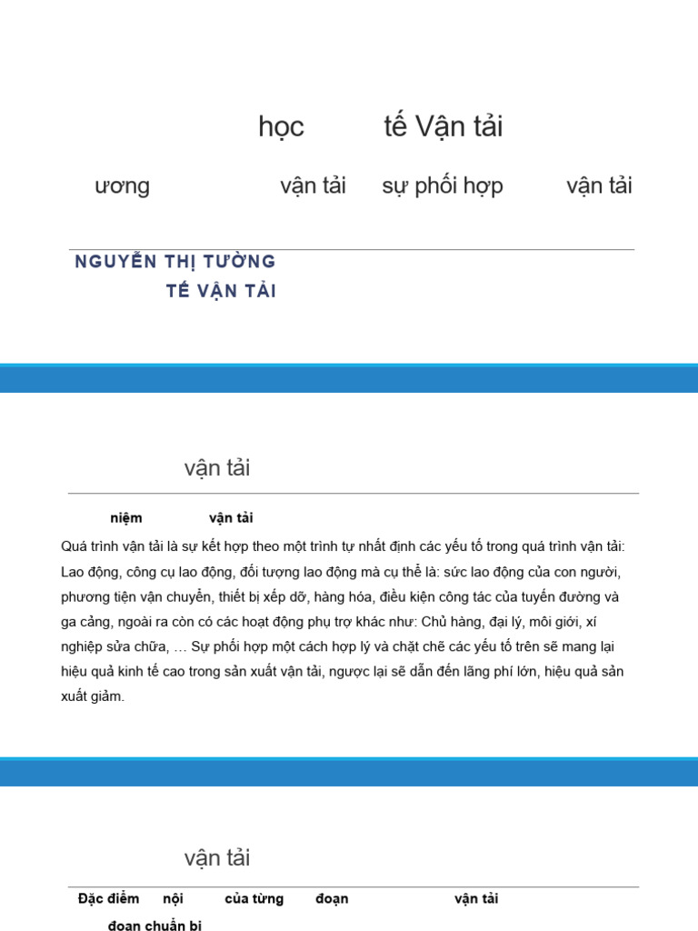 KINH TẾ VẬN TẢI KTHP | PDF