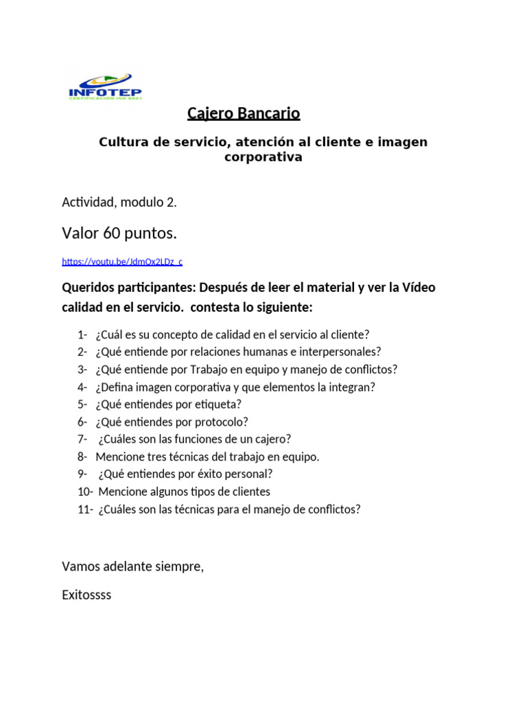 Actividad Módulo 2 | PDF