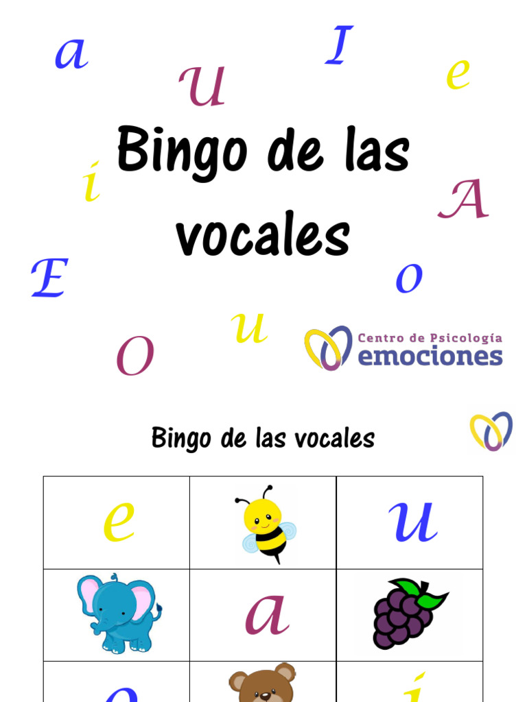 Bingo_de_las_vocales | PDF