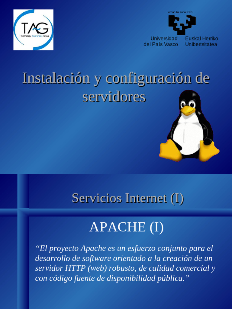Linux Basico7 | PDF | Servidor HTTP Apache | sistema de nombres de dominio