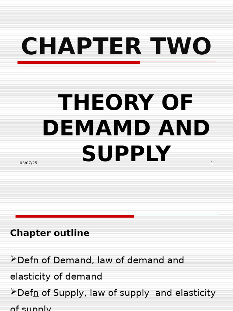 Chapter 2 (Demand and Supply)) | PDF | Elasticity (Economics) | Demand