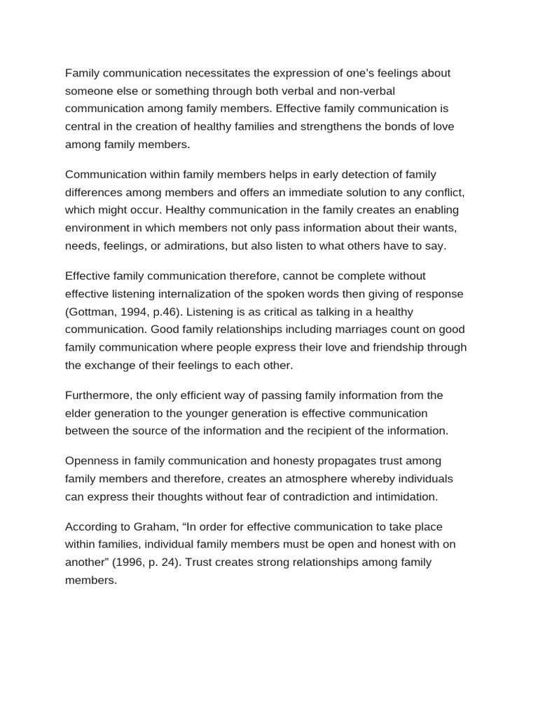 Communication With Family and Friends Then and Now | PDF