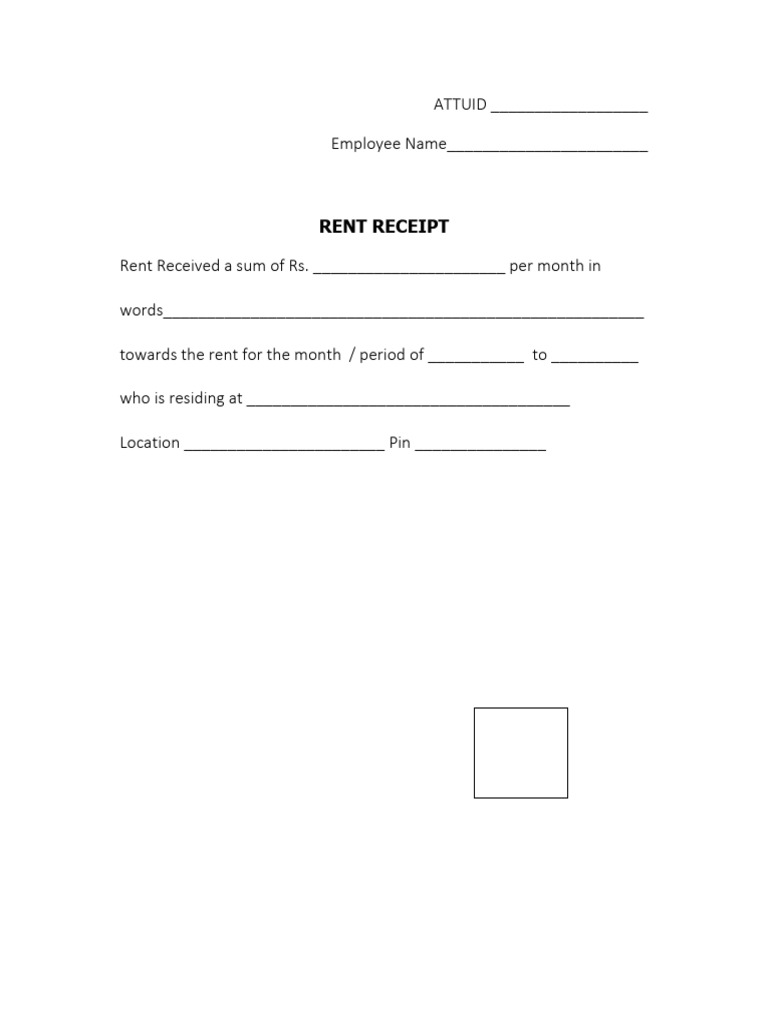 April rent recpt | PDF