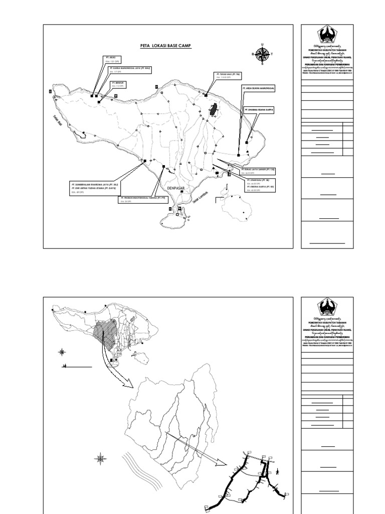Peta Lokasi Rekonstruksi Jalan Tabanan | PDF
