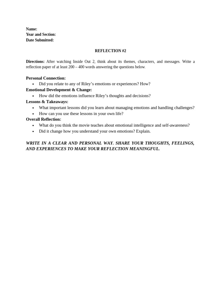 Reflection 2 | PDF
