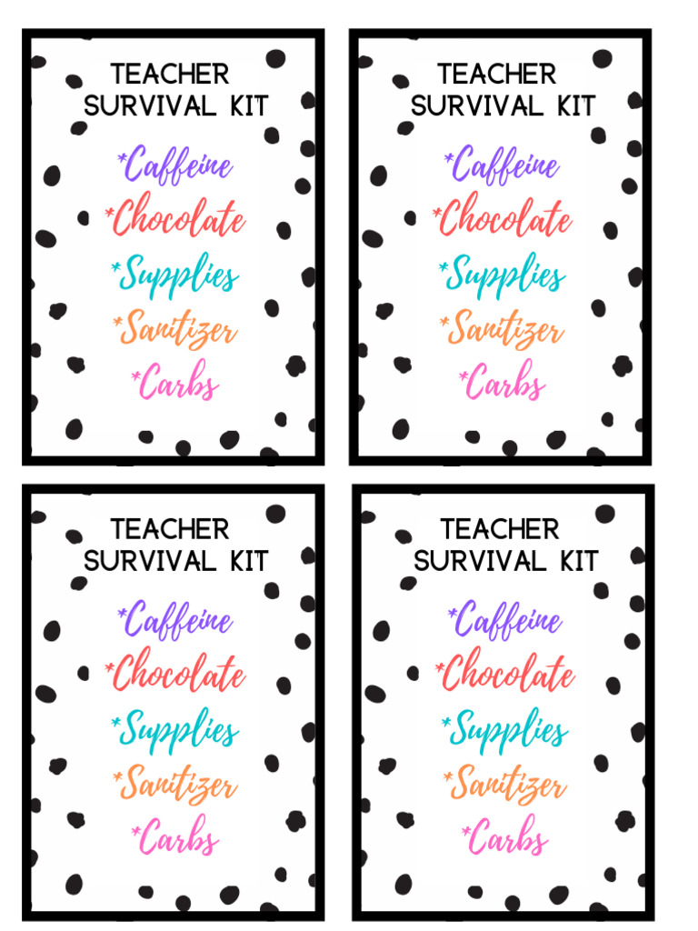 Teacher Survival Kit | PDF