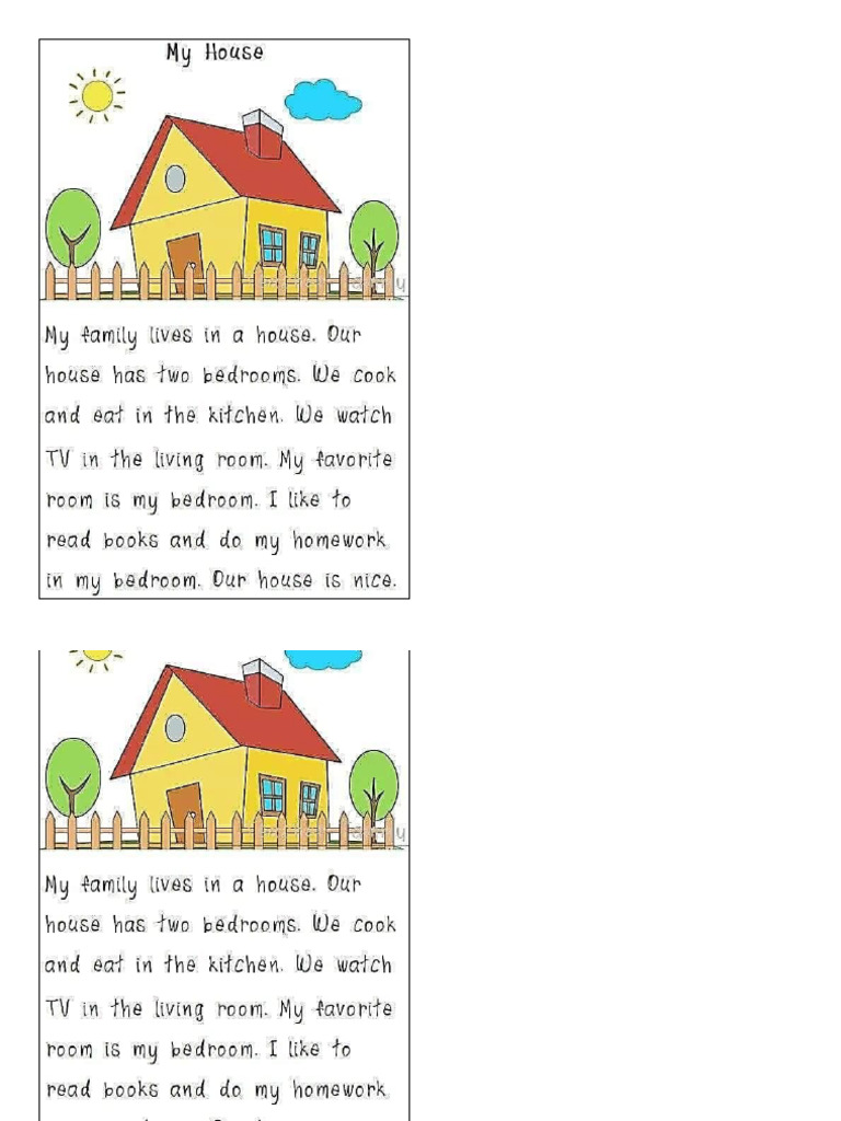 Latihan Writing 22 July 2020 (My House) | PDF