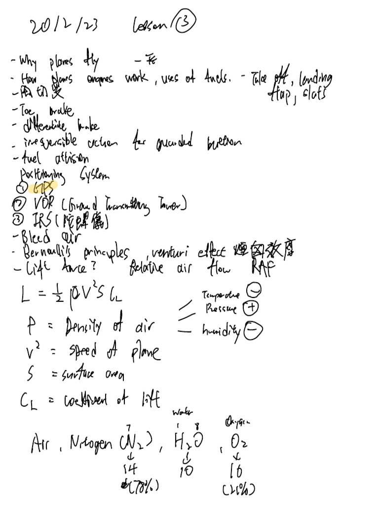 Plane Notes | PDF