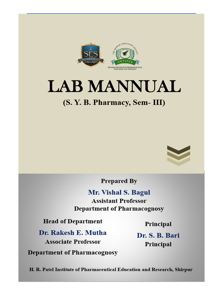Pharmaceutical-Microbiology-Lab-Mannual | PDF | Angular Resolution | Microscope