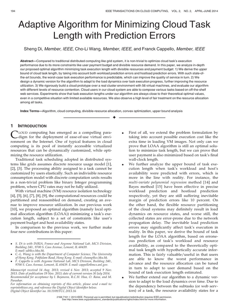 paper5 | PDF | Cloud Computing | Mathematical Optimization
