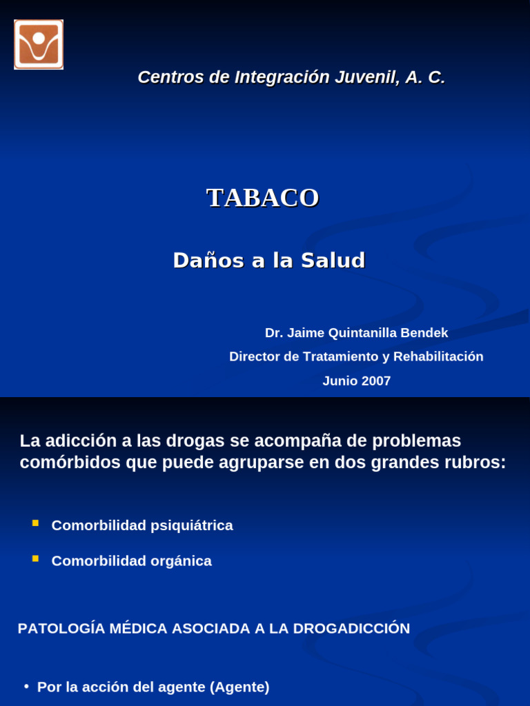 Efectos del Tabaco en la Salud Pública | PDF | De fumar | Trastorno ...