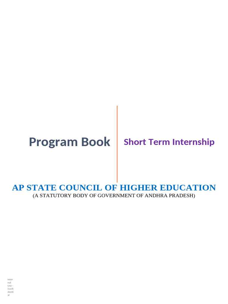 Program Book for Short Term Internship | PDF | Databases | Communication