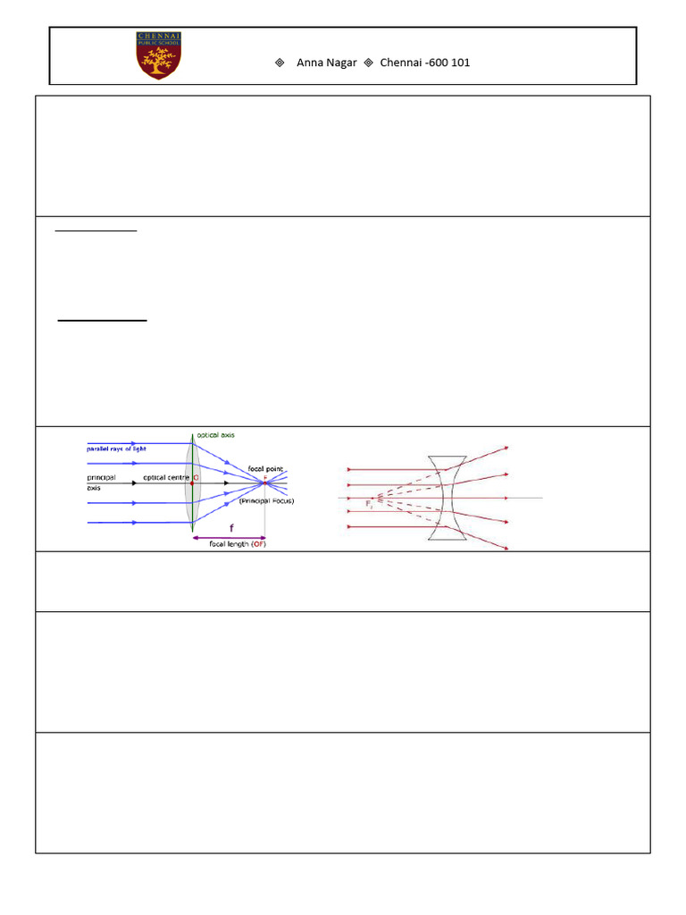 Class 10 Spherical Lenses Overview | PDF | Optics | Light