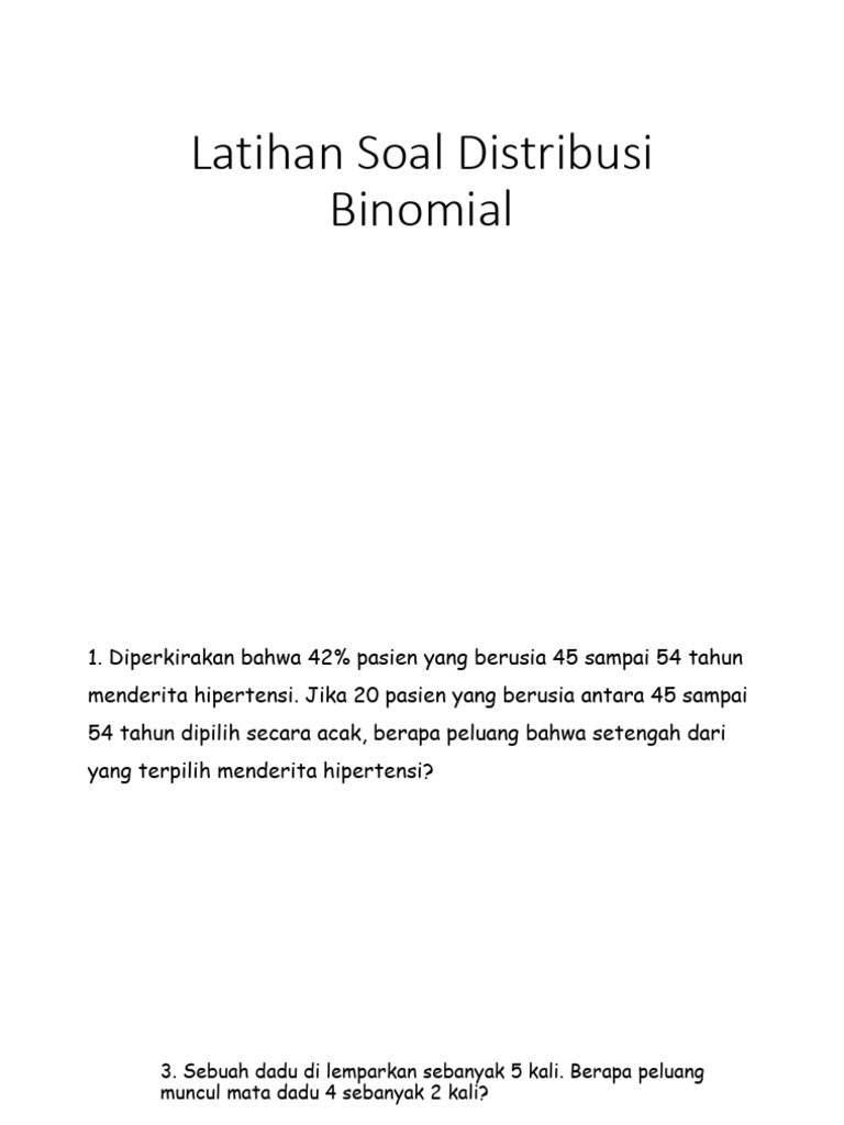 Tugas Distribusi Binomial Pdf 0438